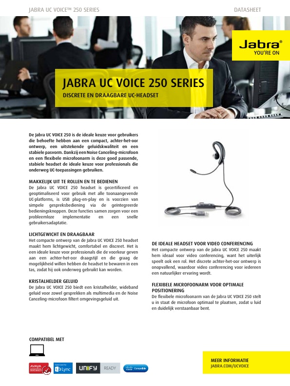 开始使用 Jabra UC Voice 250 | Jabra 支持